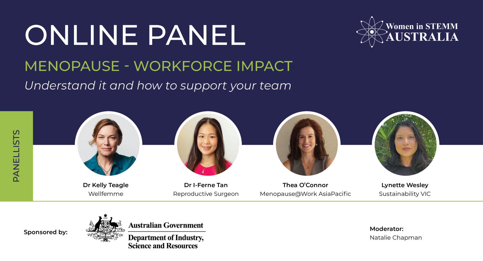 Online Panel: Menopause - Workforce impact - Women in STEMM Australia